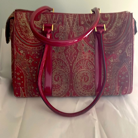 Etro | Bags | Authentic Vintage Rare Etro Paisely Design Boston Bag ...